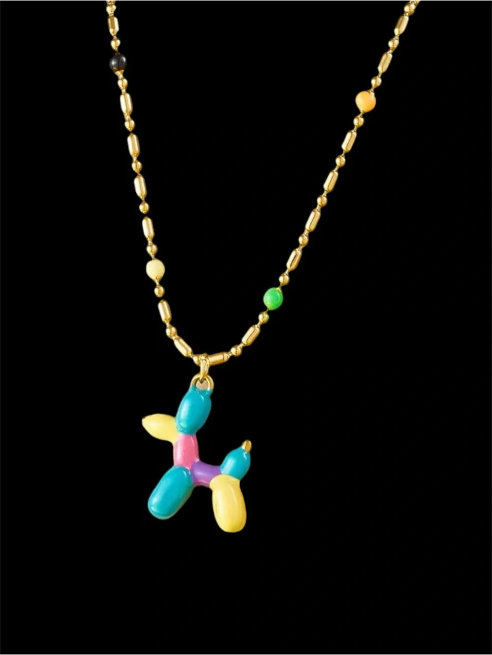 unbranded | Jewelry | Multicolor Balloon Dog Pendant Necklace On ...